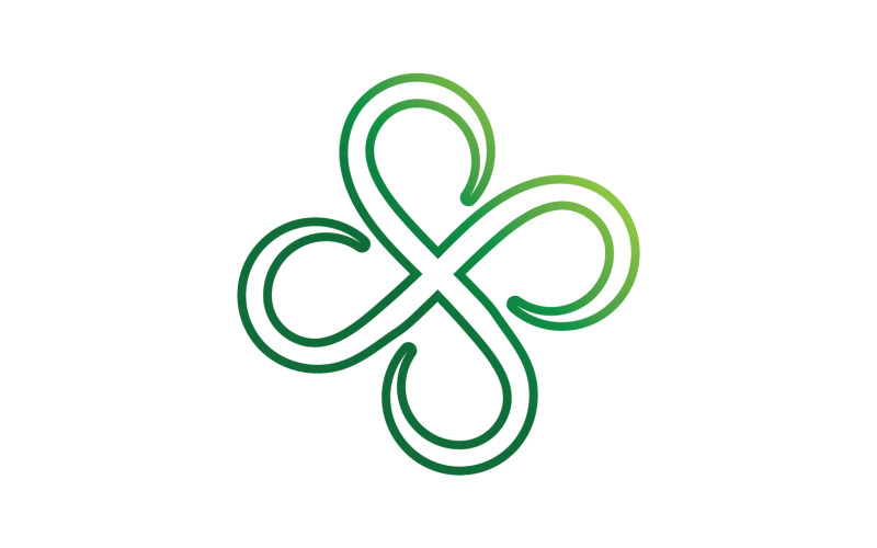 Símbolo de logotipo de línea de bucle infinito vector v9
