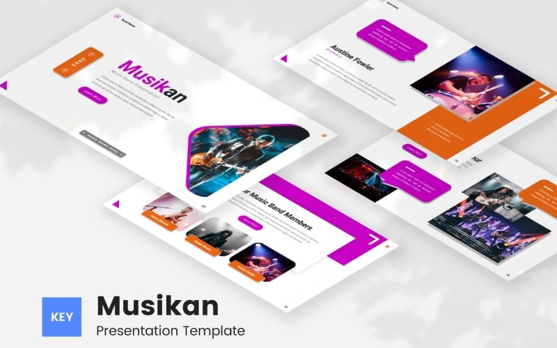 Music Keynote Templates - Apple Themes for Music Artist, Band & Company ...
