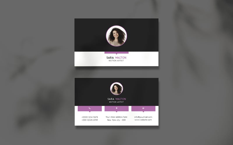 Creative Individual Profile Business Card Template