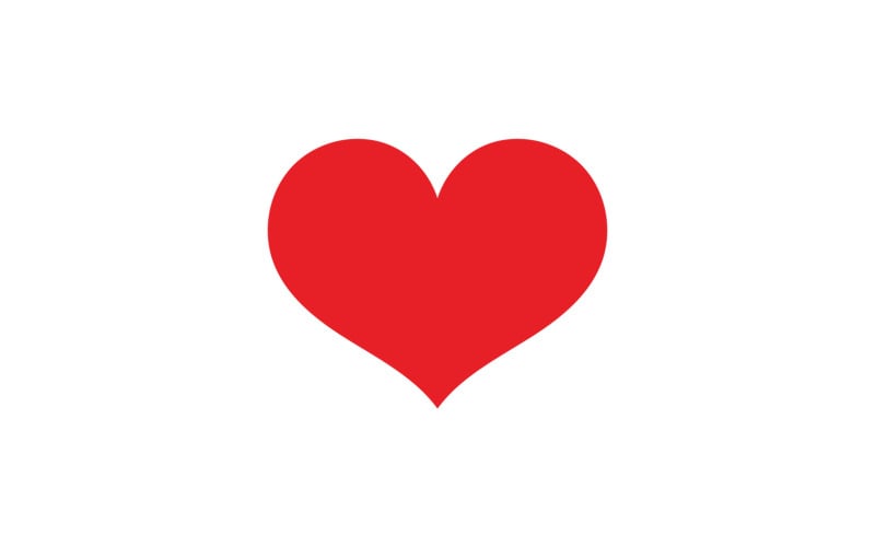 Herz-Liebes-Clipart-Symbol-Symbol-Vektor-Illustration v14