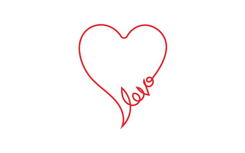 Heart love clipart symbol icon vector illustration v8