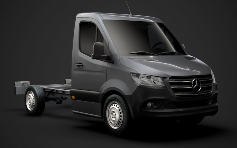 Mercedes Sprinter Châssis Simple Cabine L1 FWD 2020 modèle 3D