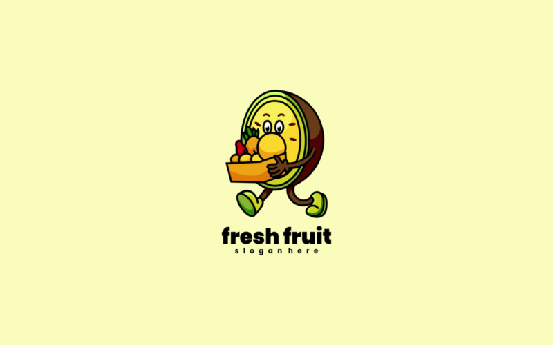 Lemon Mascot Cartoon Logo #318198 - TemplateMonster