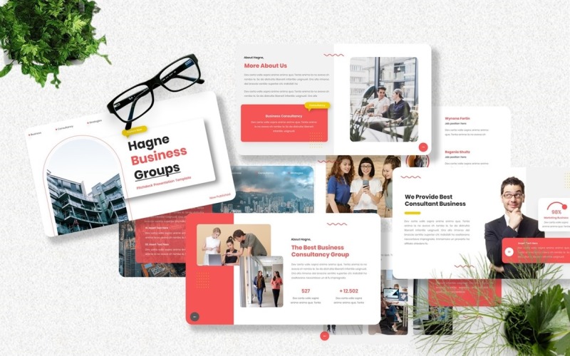 Hagne - Pitch Deck Modèle Googleslide - TemplateMonster