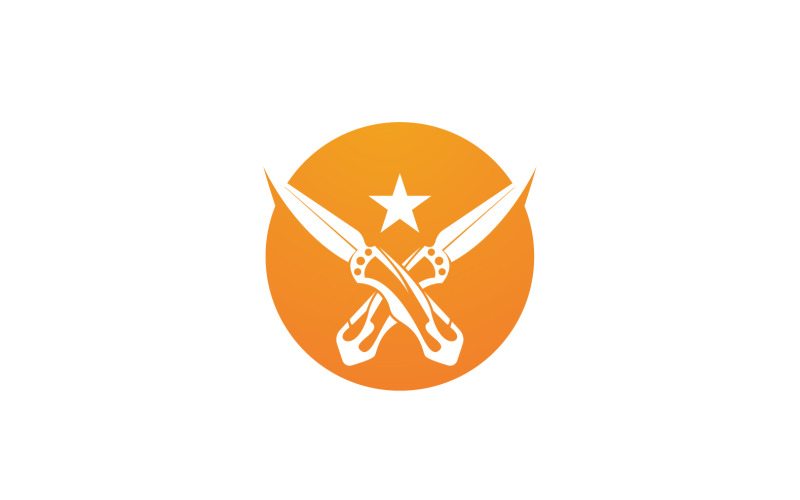 War commando knife icon logo vector version v8
