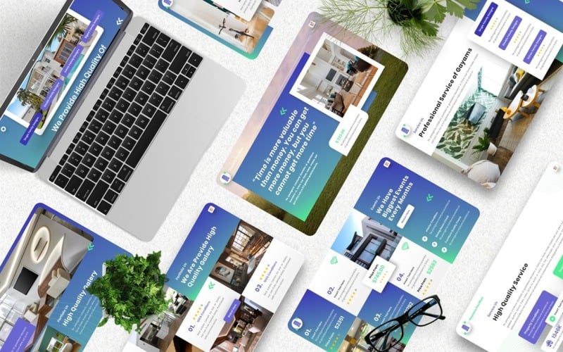 Newt - Company Profile PowerPoint template - TemplateMonster