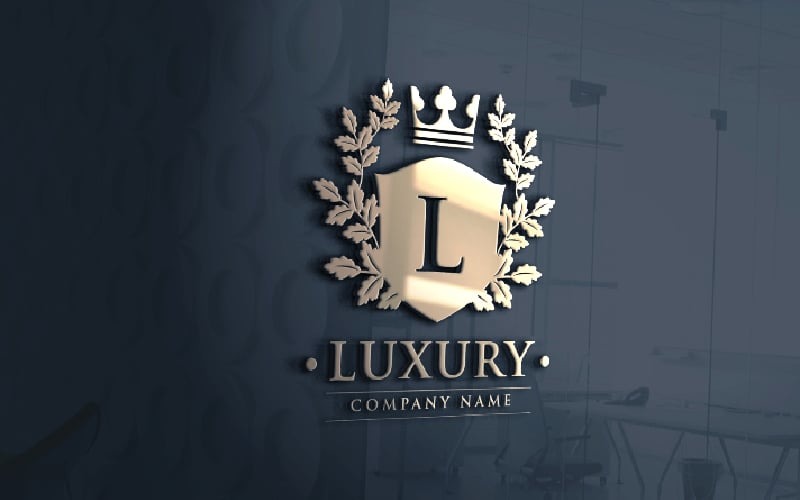 Plantilla de logotipo Crest Luxury Pro - TemplateMonster