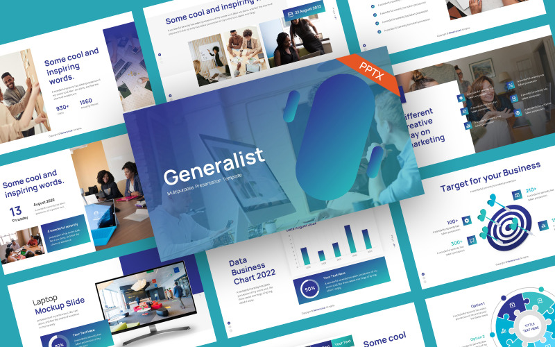 Generalistische professionelle Business-PowerPoint-Vorlage