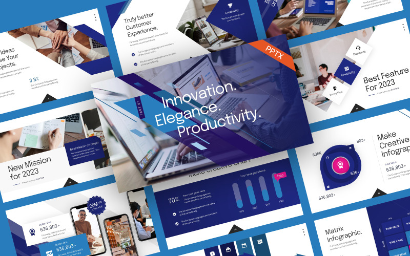 Human Business Pitch Deck PowerPoint šablony