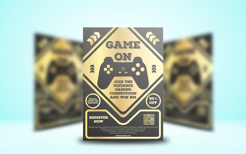 Ultimate Gaming Competition Flyer #317381 - TemplateMonster