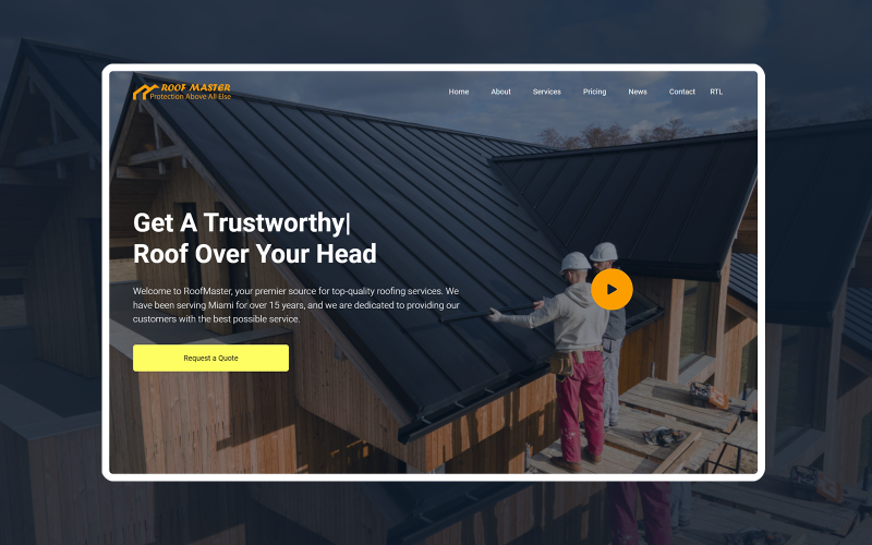 SkyRoof - Elevate Your Roofing Business with this HTML Template