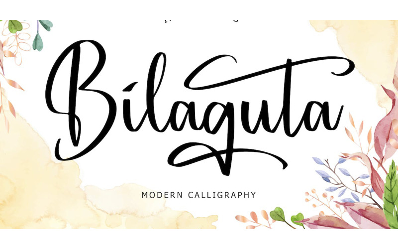 Bilaguta Moderne Kalligrafie-Schriftart - TemplateMonster