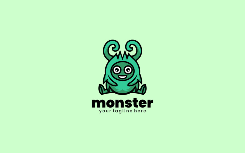 Monster Mascot Cartoon Logo Design #317694 - TemplateMonster