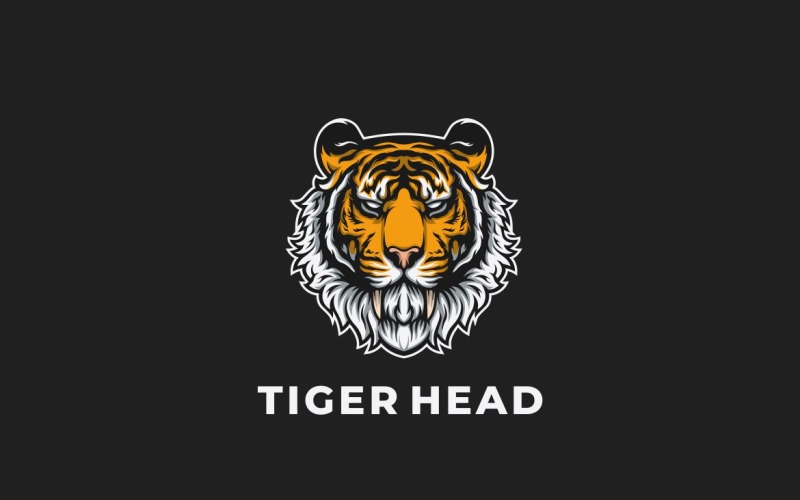 Création de logo graphique tête de tigre - TemplateMonster