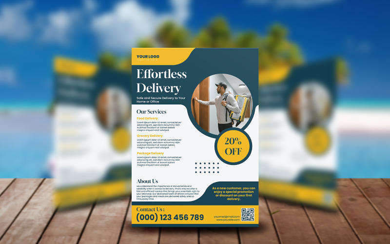 Effortless Delivery Flyer Template #317700 - TemplateMonster