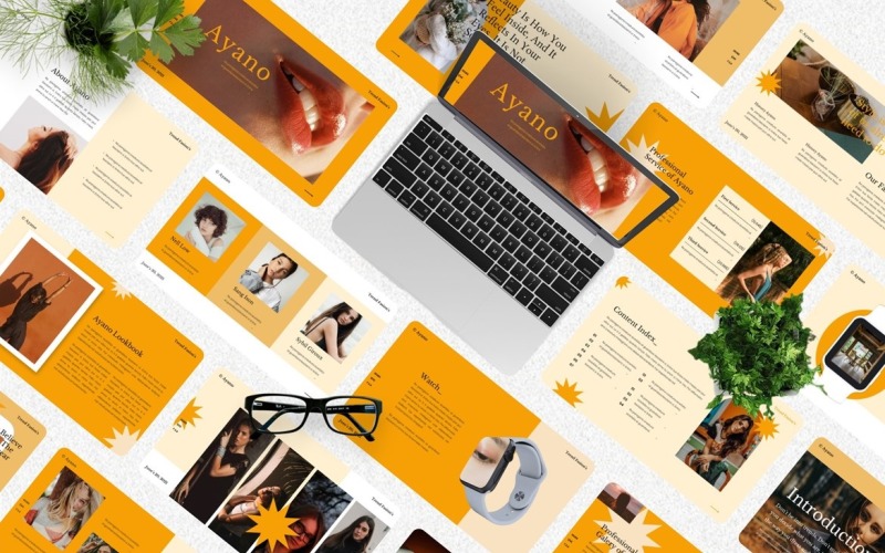 Ayano - Mode-Powerpoint-Vorlage #317839 - TemplateMonster