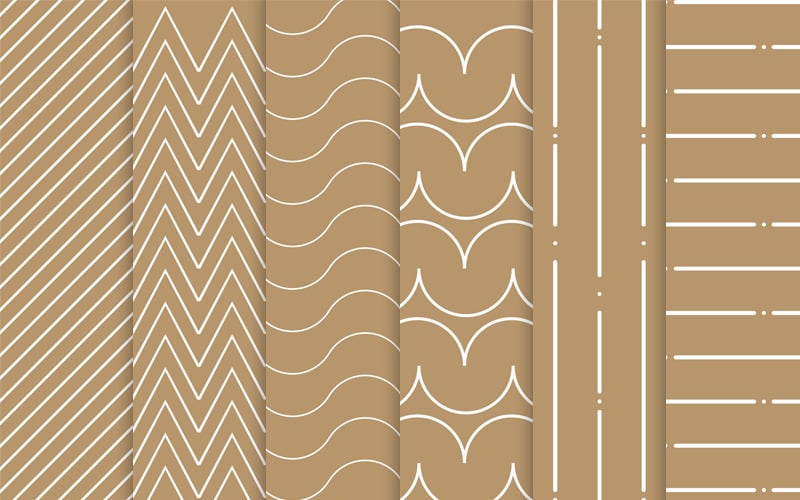 6 Line Seamless Patterns Template #317803 - TemplateMonster