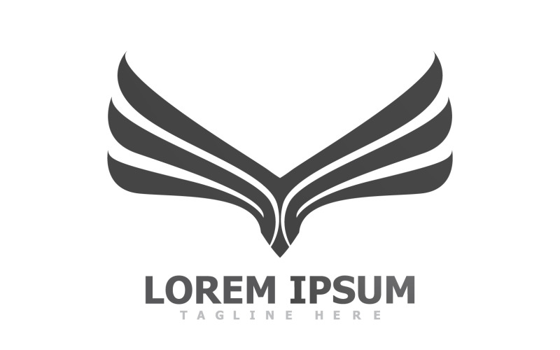 Aigle aile logo image vectorielle v1 - TemplateMonster