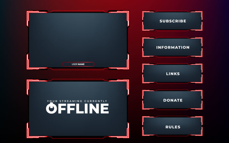 Display overlay frame design vector #317942 - TemplateMonster