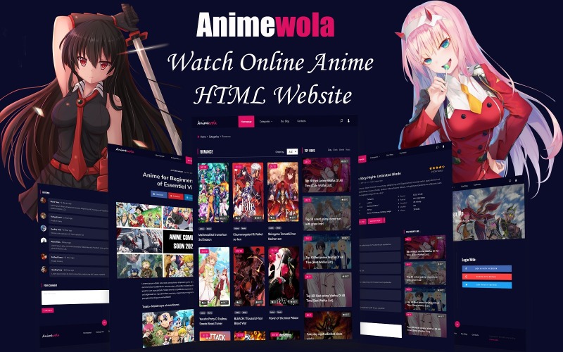 Über 21 Anime- und Manga-Bootstrap-HTML-Website-Vorlagen - TemplateMonster