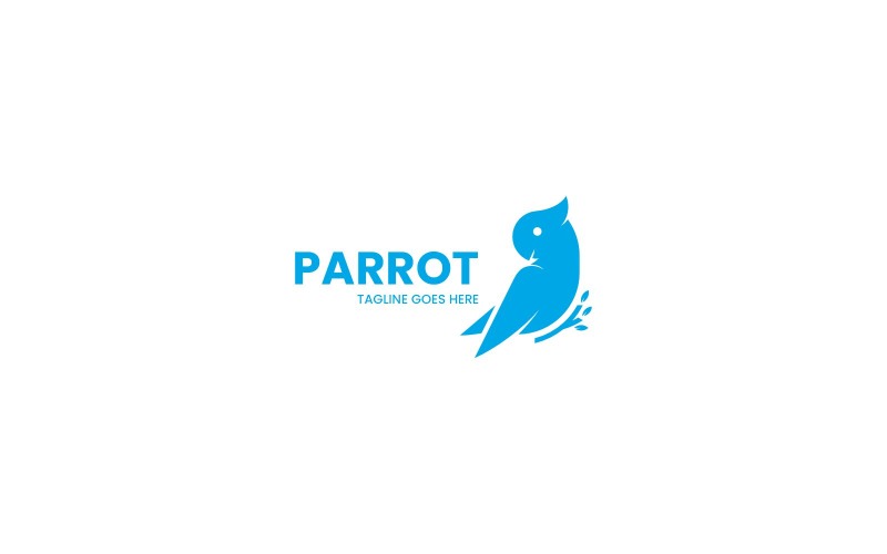 Parrot Simple Logo Template #318332 - TemplateMonster