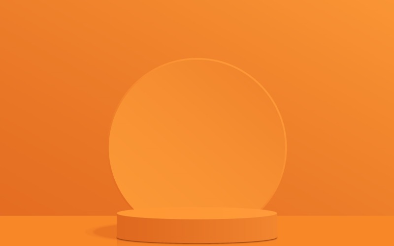 Circular Podium studio stage display for product presentation