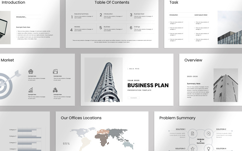 Prezentacja biznesplanu Powerpoint #319015 - TemplateMonster