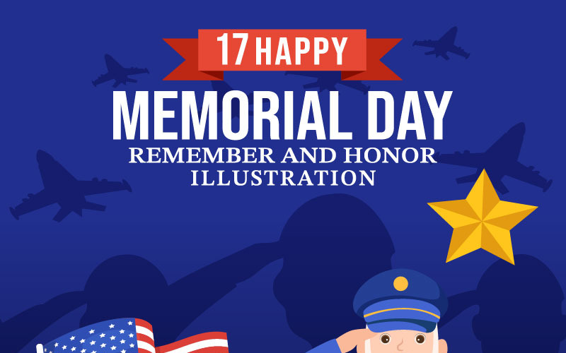 17 Memorial Day Vector Illustration #319203 - TemplateMonster