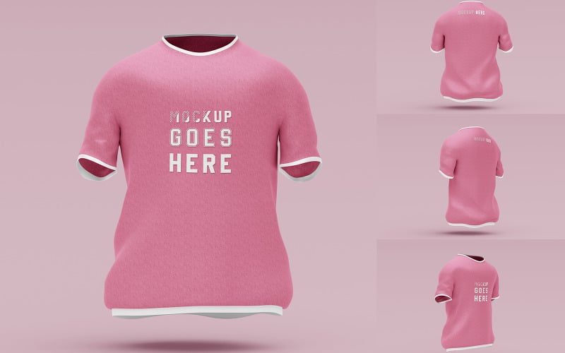 Modelo de Mockup de Camisas Personalizadas 3D