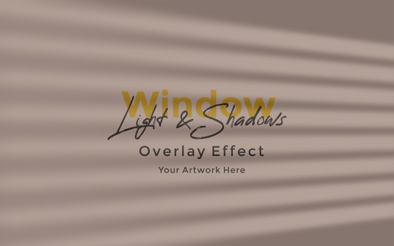Window Sunlight Shadow Overlay Effect Mockup 228
