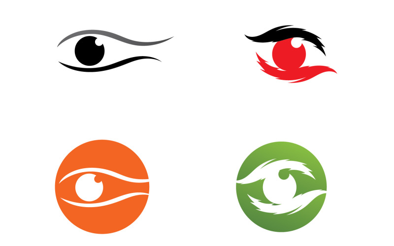 Soins oculaires santé yeux logo vecteur v14 - TemplateMonster