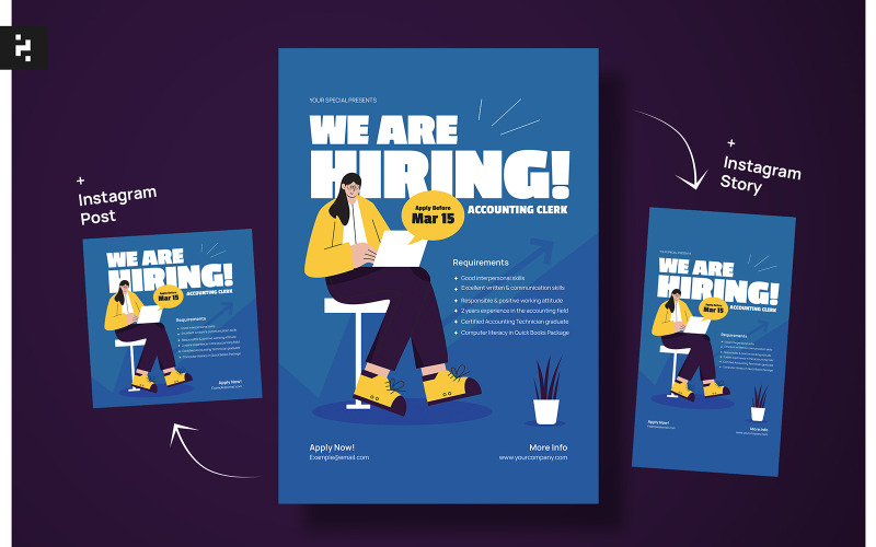 Driver Job Hiring Flyer Template #310594 - TemplateMonster