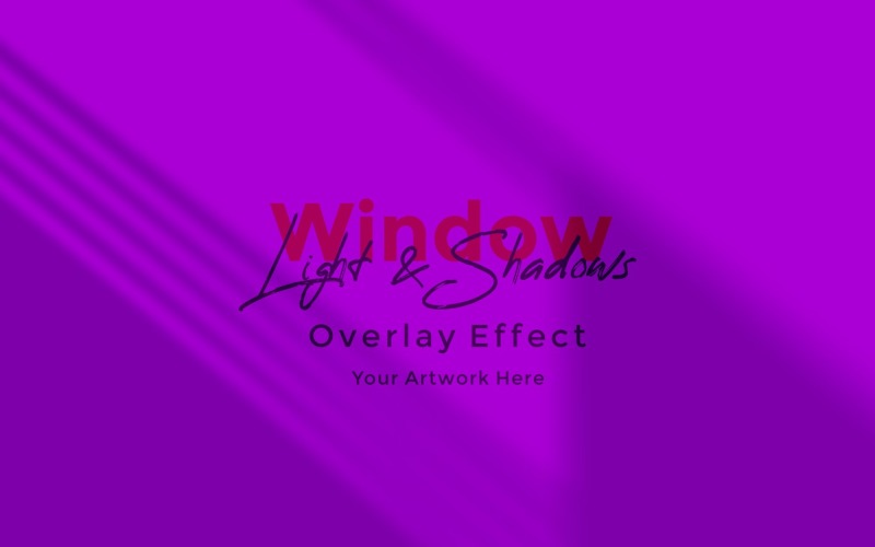 Window Sunlight Shadow Overlay Effect Mockup 251
