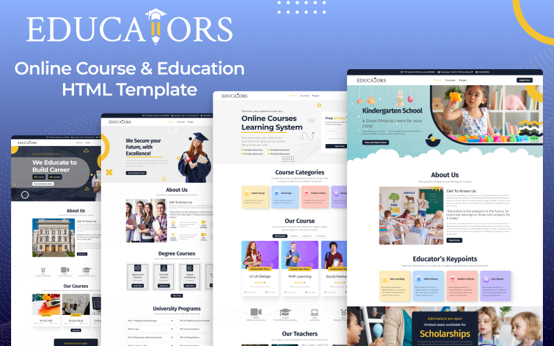 Responsive Education Website Templates