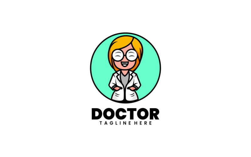 Doctor Mascot Cartoon Logo #320744 - TemplateMonster