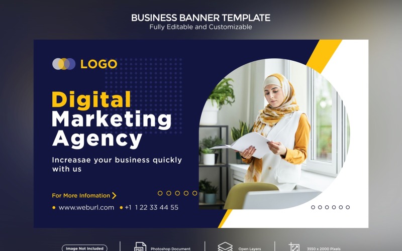 Digital Marketing Agency Business Banner Design Template