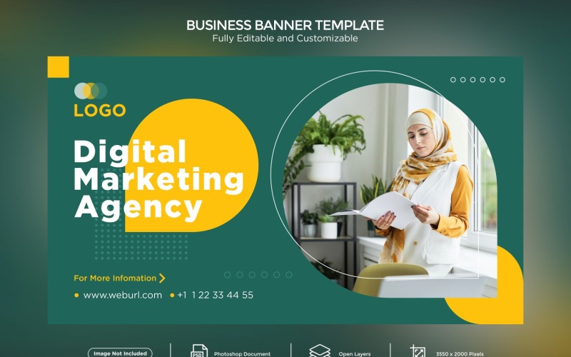 Digital Marketing Agency Business Banner Design Template