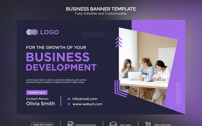 For the Growth of your Business Development Banner Design Template