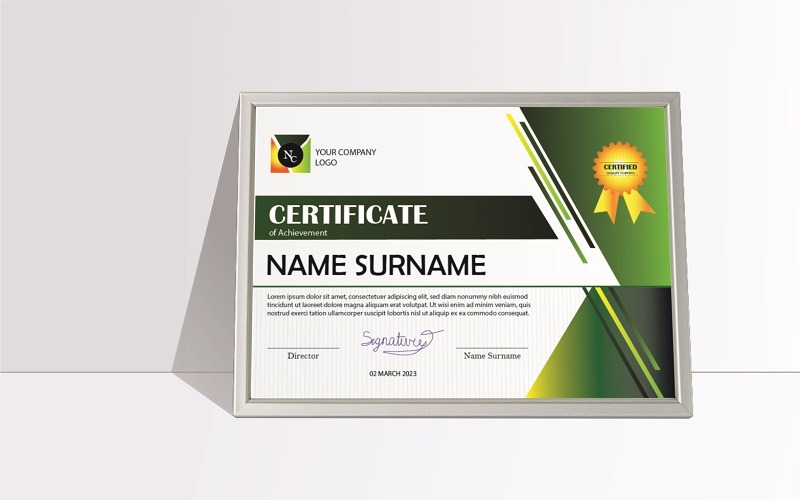 World`s Best Certificate Template #115576 - TemplateMonster