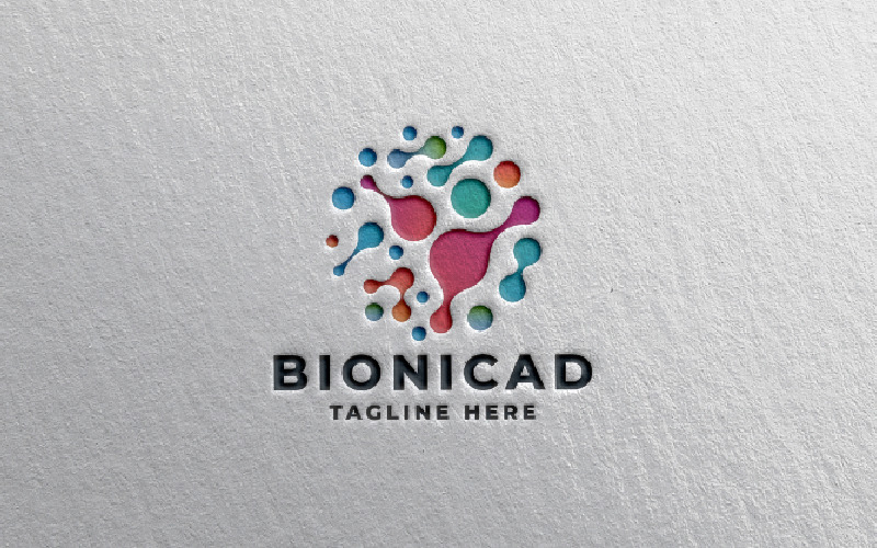 Bionic Data Logo Pro-Vorlage #321543 - TemplateMonster