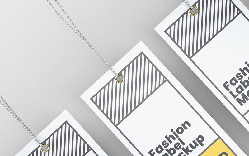 Etichetta Tag Mockup PSD Design Template Vol 12