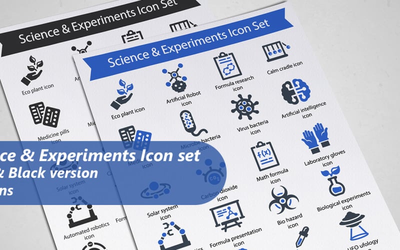 Science And Experiments Icon Set #321935 - TemplateMonster