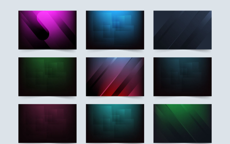 Futuristic background template set #322348 - TemplateMonster