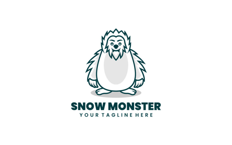 Snow Monster Cartoon Logo #322363 - TemplateMonster