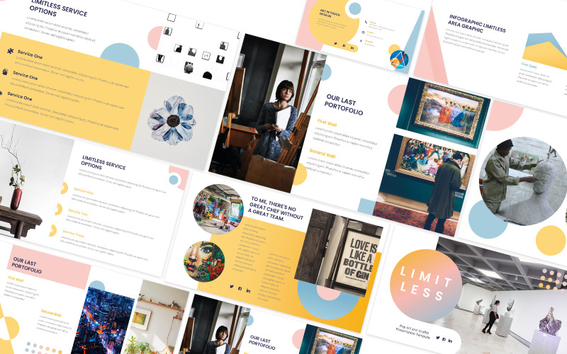 Modèle Powerpoint Pop Art & Graffiti illimité