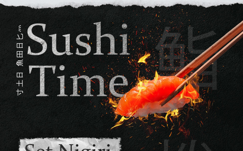 Sushi Social Media Post Facebook Instagram - TemplateMonster