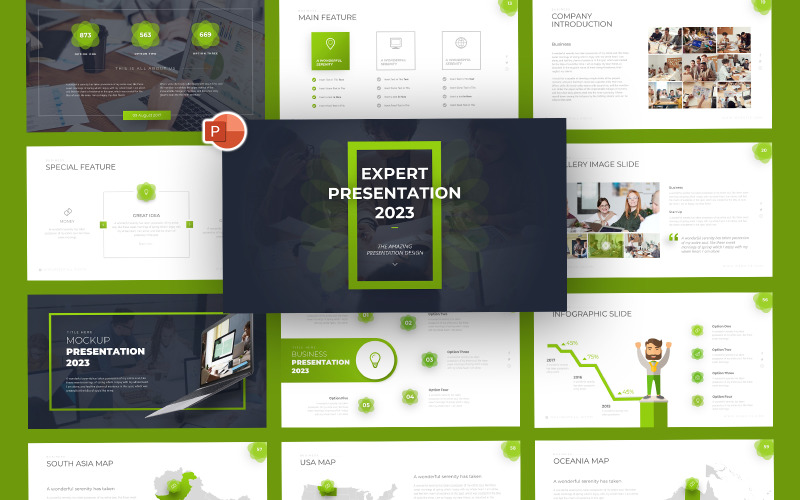 Experto Business Plantilla de PowerPoint - TemplateMonster