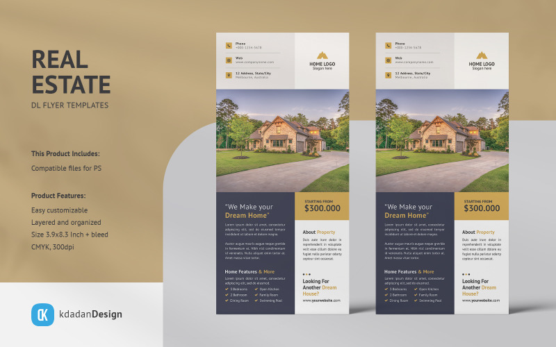 Real Estate DL Flyers Vol 60 #322898 - TemplateMonster