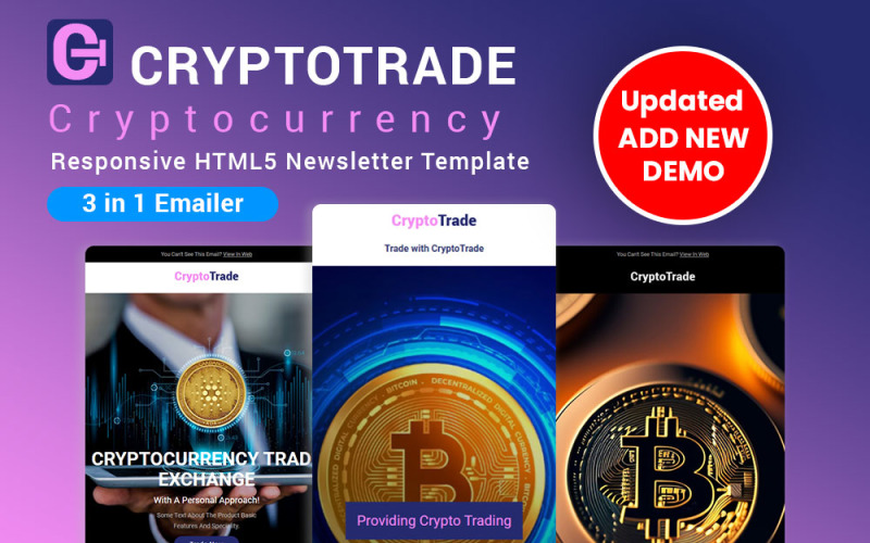 CryptoTrade - 加密货币响应式 HTML5 通讯模板 #322991 - TemplateMonster
