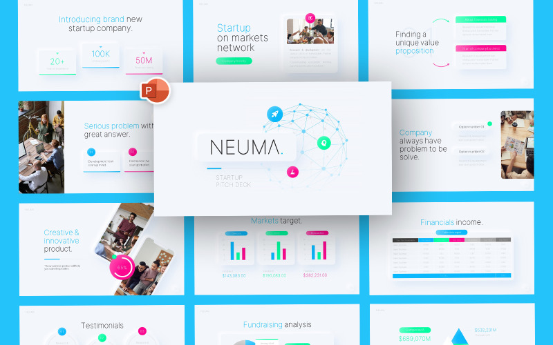 Neuma General Business PowerPoint Template - TemplateMonster